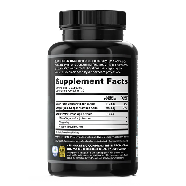 NAD3® 60 • An All Natural NAD+ Booster™ – NutraZoneNutrition