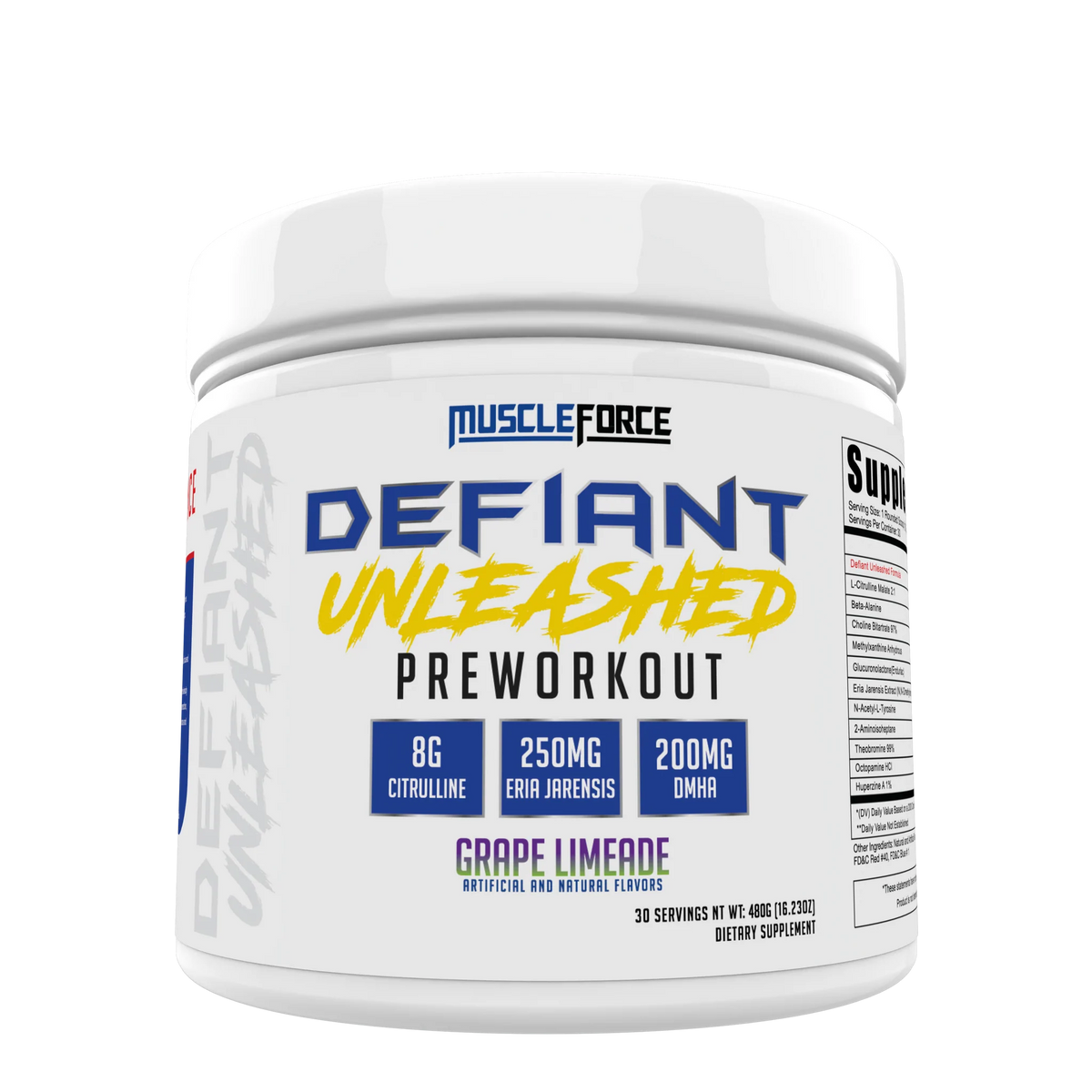 MUSCLEFORCE DEFIANT UNLEASHED PRE-WORKOUT – NutraZoneNutrition